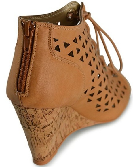 Pink Key | Shoes | Pink Key Ankle Booties Peep Toe Lace Up 8 | Poshmark